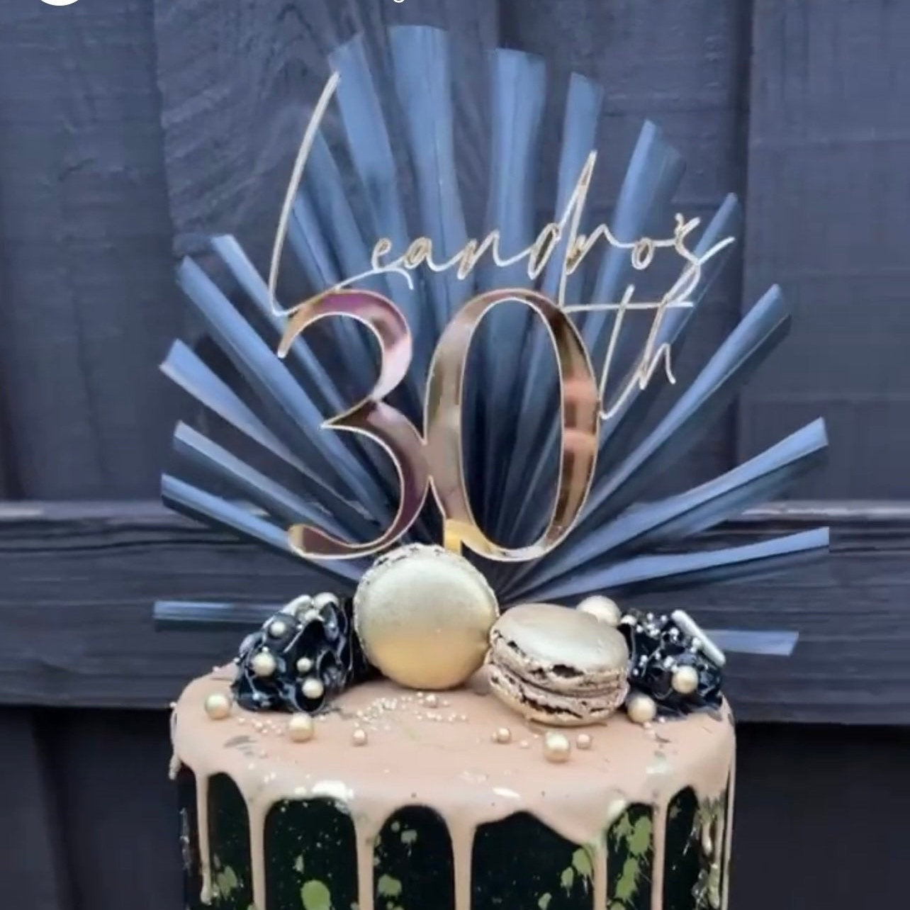Age Cake topper • 30th cake topper • 30th birthday • Personalized Age ...
