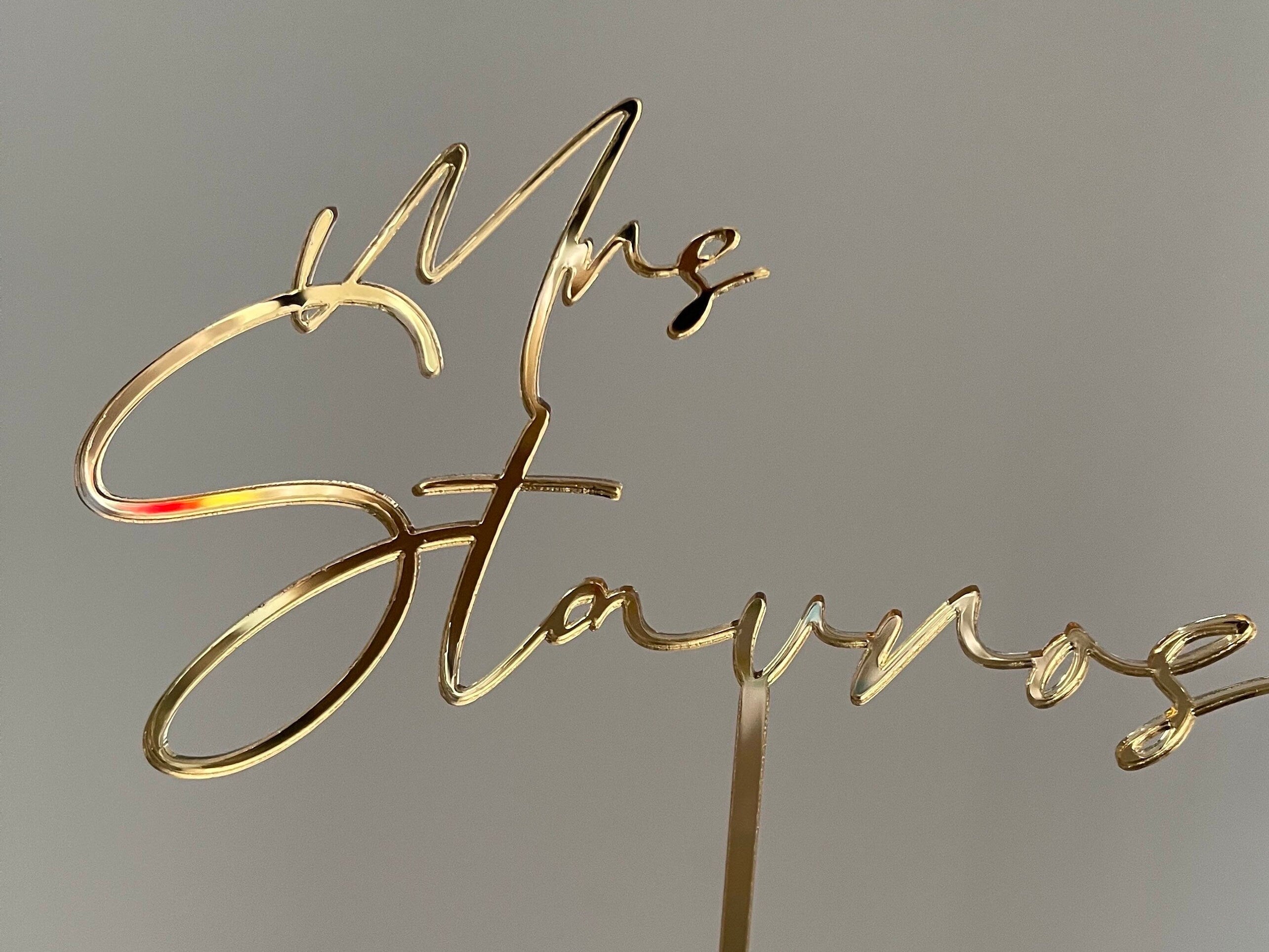 Bridal shower Cake topper • Wedding Cake Topper • Acrylic cake topper ...